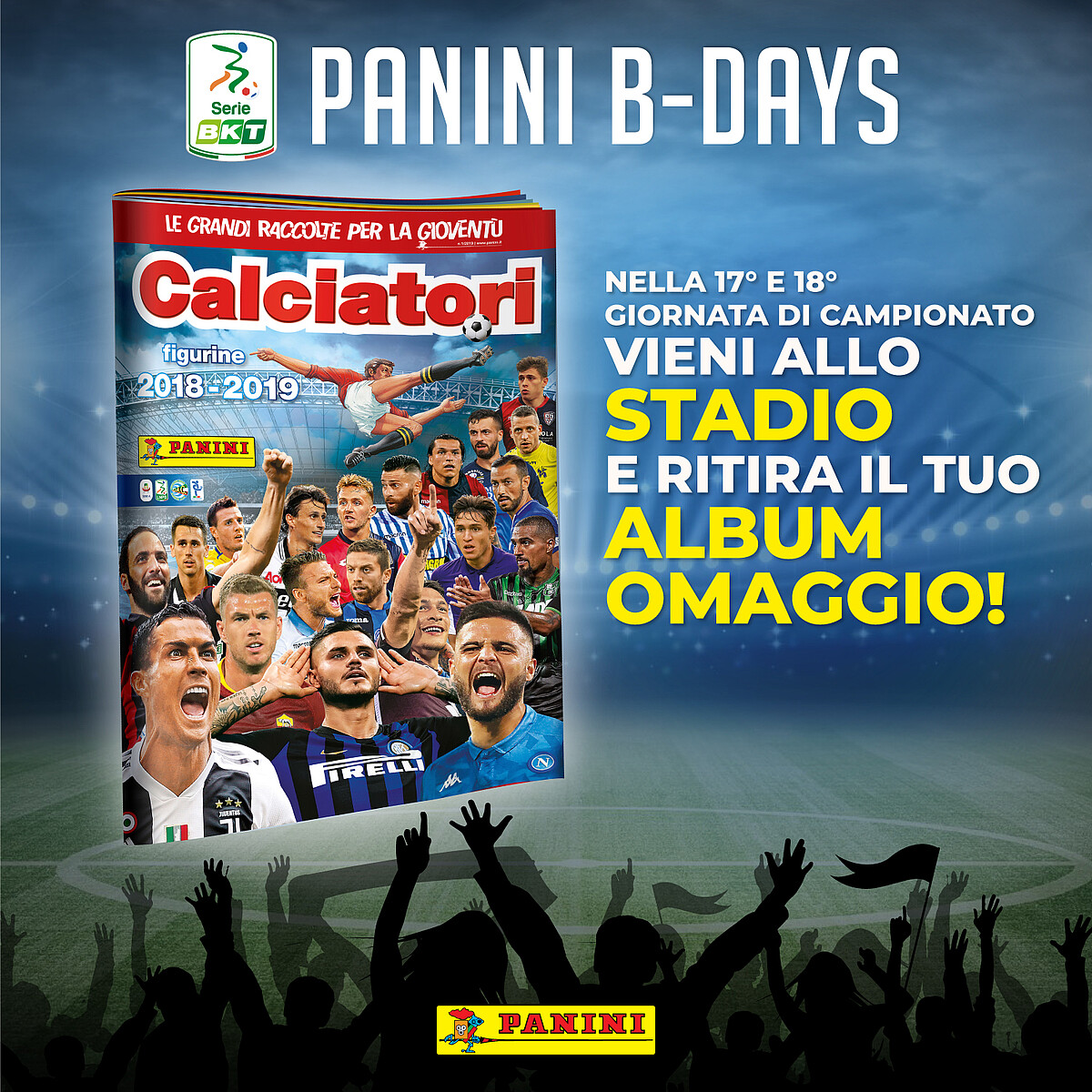 Allo stadio con l'album Panini